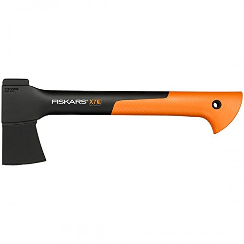 Fiskars Set Universalaxt X7-XS, Mit Axt- und Messerschärfer, Länge: 35 ...