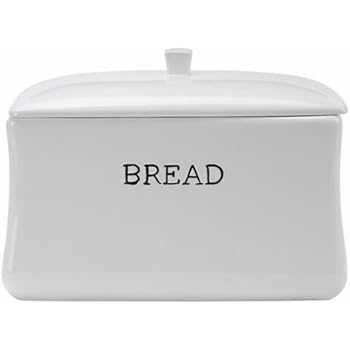 Cream Ceramic Bread Bin Vintage Home Stylish Bread Storage Bin: Amazon ...
