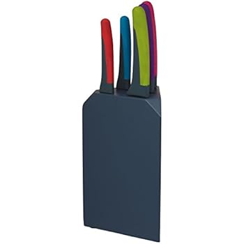 COLOUR CODED KNIFE SET BY DOLOMITEN INOX 8 PIECE DELUXE EDITION: Amazon ...