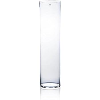 Glasvase Vase Glas Blumenvase Bodenvase Zylinder groß 90 cm: Amazon.de ...