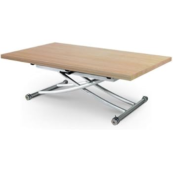 Menzzo B2219S Contemporain Carrera Table Basse Relevable Bois Chêne ...