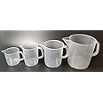 AANIJ® polylab Made Plastic Measuring Jug/Jar/Cup 250ml 500ml 1000ml ...