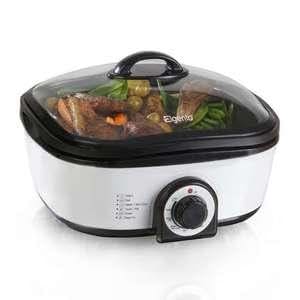 6-in-1 Kitchen Multi Chef Machine- Grill, Slow Cooker, Roaster, Steamer ...
