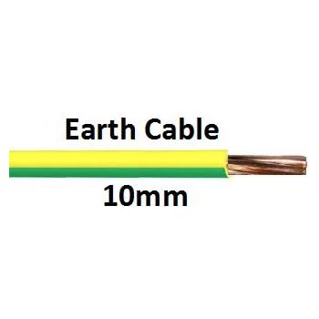 EARTH CABLE GREEN & YELLOW 6491X PER METER SIZE 10MM: Amazon.co.uk: DIY ...