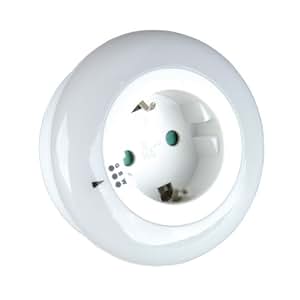 UNITEC 41677 Nachtlicht, rund als Zwischenstecker Farbwechsel LED ...