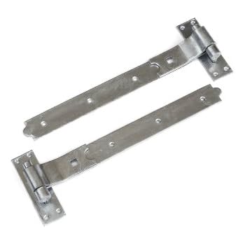 Gatemate Wrought Iron Gate Hinges Fixing Kit Galvanised And Powder ...