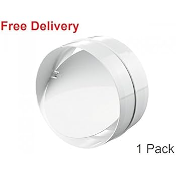 Backdraft Shutter / Coupler - For Ducting - (1 Pack) Fans - 100mm 4 ...