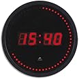 ALBA Horled LED Clock, Black, 30 x 4 x 30 cm : Amazon.co.uk: Home & Kitchen