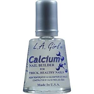 LA GIRL Calcium Nail Builder for Thick Healthy Nails 0.5oz/15 ml ...