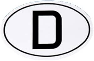 D-Schild, reflektierende 3M-Folie-Klebeschilder Maße: 171 x 115 mm ...