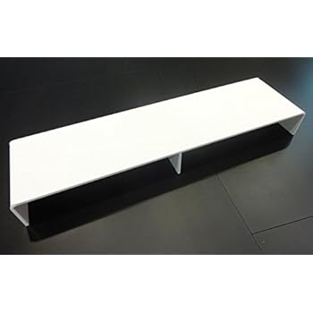 Mbase Dual Screen Monitor Riser Stand, Gloss White: Amazon.co.uk ...