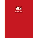2026 Diary A4 Page A Day: One Page Per Day To View Dated From Jan 2026 ...