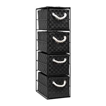 Honor Jojoba Narrow Drawer Unit Slim Storage Drawers Tower 4 Drawer ...