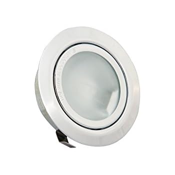 Spot encastrable pour meuble Rond Fixe Chromé Ampoule G4 incluse ...