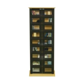 CD Storage Cabinet with Glass Doors: Amazon.co.uk: Kitchen & Home