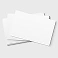 Pack of 50 Blank Flash Cards White (85 x 55 mm) Business Cards White ...
