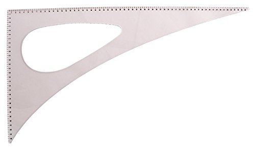 Cartabón para dibujo técnico | Graduado o liso