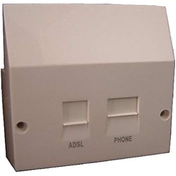 BT Telephone ADSL Broadband Faceplate Filter Adaptor (Centralised ...