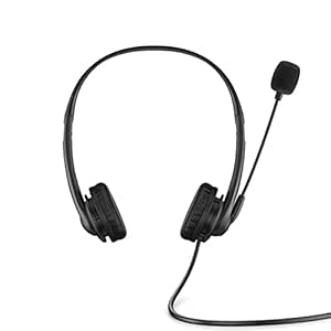 Hp Stereo Wired On Ear Headphones with Mic USB G2 with Vegan Leather ...