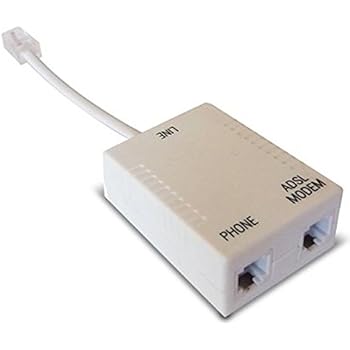 MCL ADSL Filter with RJ45 Plug to 2x RJ45: Amazon.co.uk: Computers ...