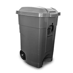 70 Litres dark grey Bin with Lid and Pedal: Amazon.co.uk: Kitchen & Home