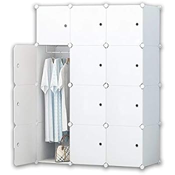 PREMAG DIY Portable Wardrobe Closet, Modular Storage Organizer, Space ...
