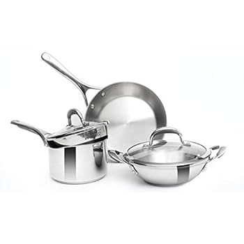 Buy Meyer Select Stainless Steel 5 -Piece Cookware Set (Gas and ...
