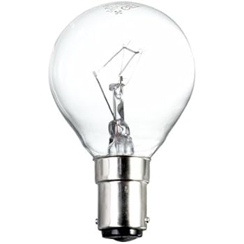 10 x CLEAR GOLF BALL GLOBE 25w WATT SMALL BAYONET CAP // SBC // B15 ...