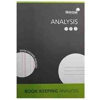Silvine Book Keeping Notebook Analysis 32 Pages 7 Column A4 Ref SJA4A ...