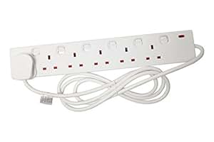 6 Socket individually switched extension: Amazon.co.uk: DIY & Tools
