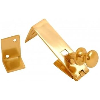 BRASS COUNTER FLAP CATCH AND STAY POLISHED BRASS WITH SCREWS: Amazon.co ...
