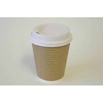 150 12oz Insulated Disposable Paper Coffee Cups with Lids by Cafe ...
