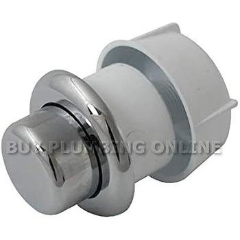 Thomas Dudley Royal 51mm Vantage Single Flush Round Push Button Chrome ...