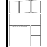 Blank Comic Book: Make Your Own Comics | Large Comic Strips | 25 ...