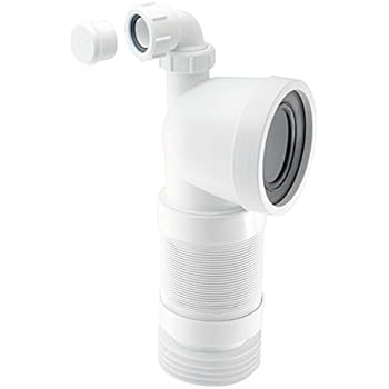 McAlpine WC-CON8FV 90 Degree Flexible WC Connector with Universal Vent ...