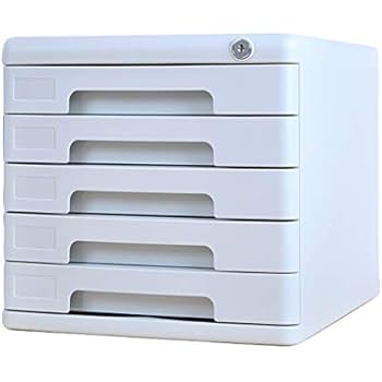 Durable VARICOLOR Safe Desk Organiser with Lockable Top Drawer - Grey ...