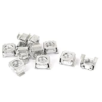 Immech - M6 Cage Nuts, M6 Mounting Cage Nuts for Server Shelves Rack ...