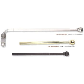 Door Curtain Pole - Bronze Rising Portiere Rod 42 (106cm) Long by ...