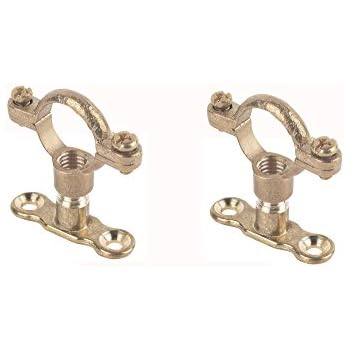 35MM OD PIPE CLIP WALL MOUNT CHROME - Screw to Wall, Chrome Plated ...