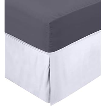 Utopia Bedding Base Valance Sheet - Pleated - Fits Under the Mattress ...