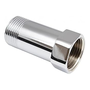 Tec382501 3/4 X 20mm Chrome Brass Tap Extension Adapter 3/4" BSP Male ...