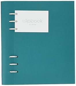 Filofax 023612 Clipbook Carnet de note A5 Bleu Pétrole: Amazon.fr ...