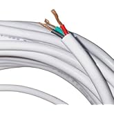 INDRICO 2.5 mm 3 core Copper Cable Wire for A.C. Electrical Uses ISI Mark White PVC (3 METER ...