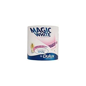 Dulux Magic White Matt Paint for Walls Emulsion, 5 L - Pure Brilliant ...