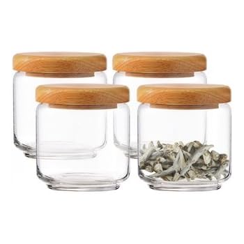 Buy ocean pop jar 500 ml with wooden lid Online at Low Prices in India ...