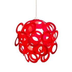 Red Funky Loopy Lampshade: Amazon.co.uk: Lighting