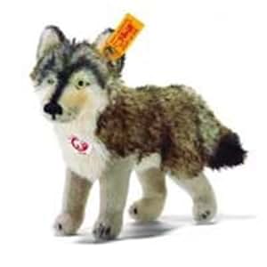 Steiff 066801 - Grissy Wolf grau/braun: Amazon.de: Spielzeug