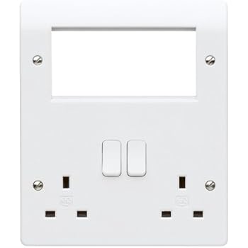 MK K2740WHI 4g Double-Pole 13 amp Combination Plate/Quad/TV/BT: Amazon ...