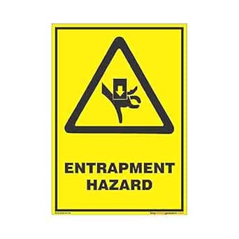 buysafetyposters.com - Entrapment Hazard Warning Sign in English - Flex ...