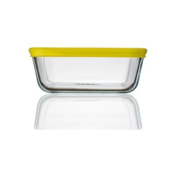 Pyrex Rectangular Dish with Plastic Lid, 0.8L: Amazon.co.uk: Kitchen & Home